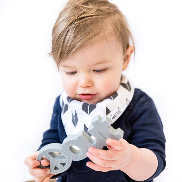 Baby Teether | #Peace Out - Grey – Poshinate Kiddos